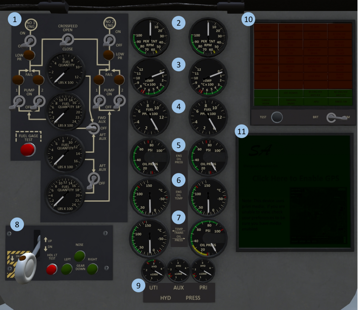 S-61R Pelican/Systems